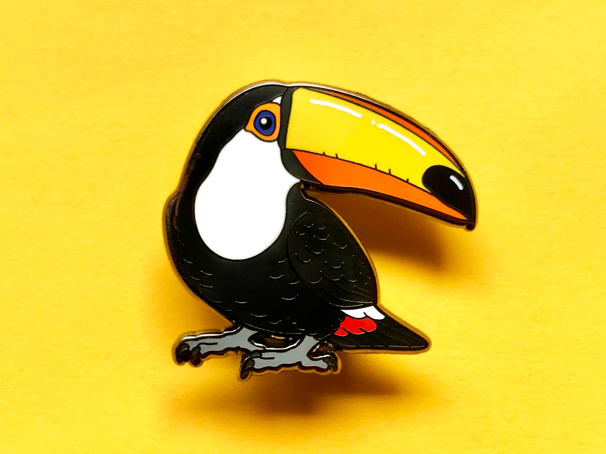 Rocko The Toco Toucan Hard Enamel Pin – Hyper Finch