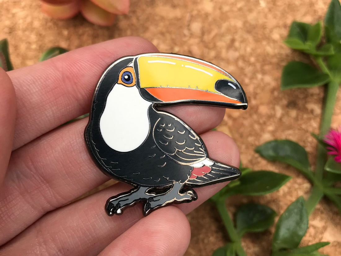 Rocko The Toco Toucan Enamel Pin – Hyper Finch